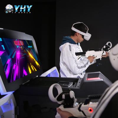 China Indoor Standing VR Simulator Game 2 Players Battle With PP Gun Wireless Glasses for sale
