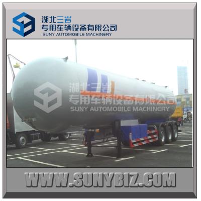 China 59520L 25T 3 Axles Semi Tanker Trailers 12 Wheels LPG Gas Tanker for sale