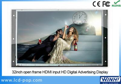 China 32 inch open frame HDMI input LED TVS HD Digital Advertising LCD Monitor LED Display Screen for sale