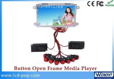 China 7 Inch Indoor LCD Advertising Screens Multi Language Open Frame for sale