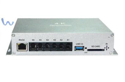 China 4096 × 2160 UHD H.265 Android Network Media Player USB SD Optical COAX RJ45 RS232 for sale