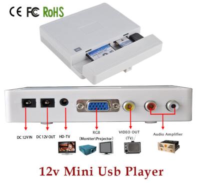 China BGM Time Switch Full HD Media Player , Audio Picture TV Box Media Player for sale