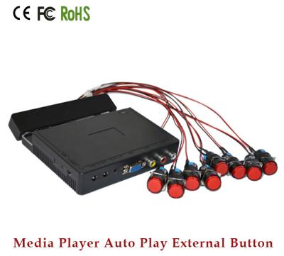 China Supermarket Push Button Control Full HD LCD Advertising Media Player With Screen Display for sale