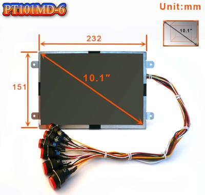 China Digital Optical Out 3.5 mm Earphone Button 10 Inch LCD Monitor Display for sale