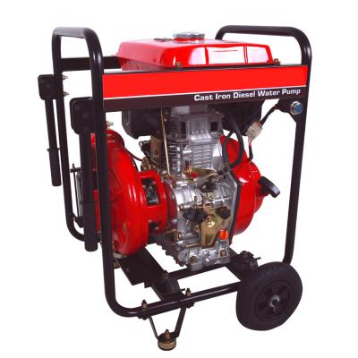China 4x4 inch diameter 150mm impeller cast iron centrifugal water pump with diesel engine for sale