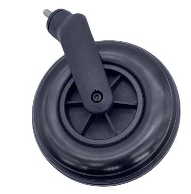 China 200mm Wheelchair Caster Wheels PU Replacement Front Wheels for sale