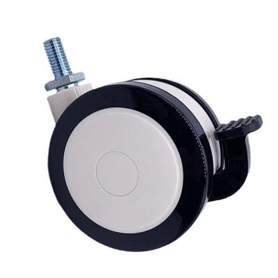 의료 장비 조용한 폴리우레탄 트롤리 바퀴 병원 침대 75mm