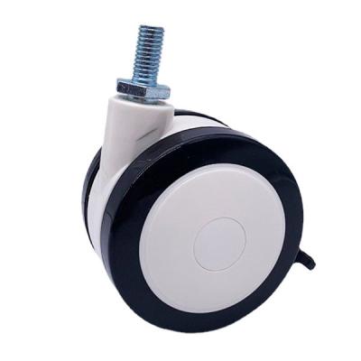 Cina 75 mm attrezzature di bellezza ruote mediche doppie con rotelle di filo di bloccaggio in vendita