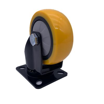 中国 360度の上の版が付いている125のmm PUの足車 販売のため