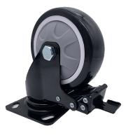 China 6 Inch Polyurethane Locking Swivel Caster Wheels for sale
