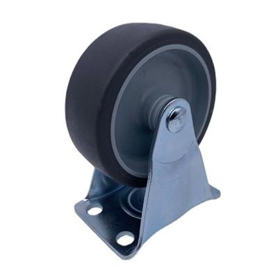 China 3 Inch TPR Tread Light Duty Rigid Plate Caster Wheel With PP Core for sale