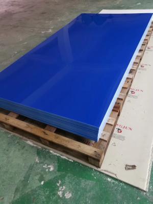 China 1/2inch x 4feet x 8 feet hdpe extruded plastic sheet rigid type blue color for sale