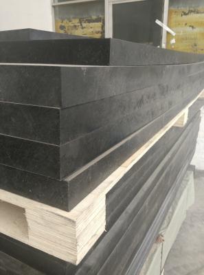 China low friction Polishing Surface Plastic UHMWPE Block Sheet black color for sale