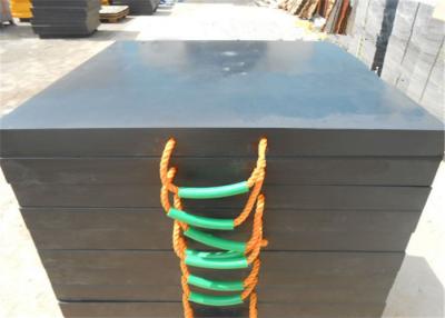 China Black color UHMWPE crane stabilizer pad used to support vehicles and cranes for sale
