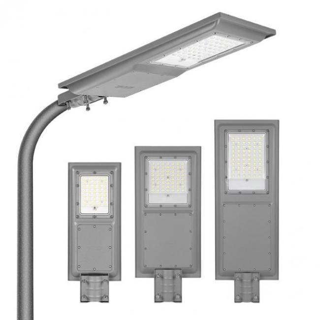100W Solar Powered LED Street Lights ABS Housing SMD 2835 LED Chip 7000lm All In One 1