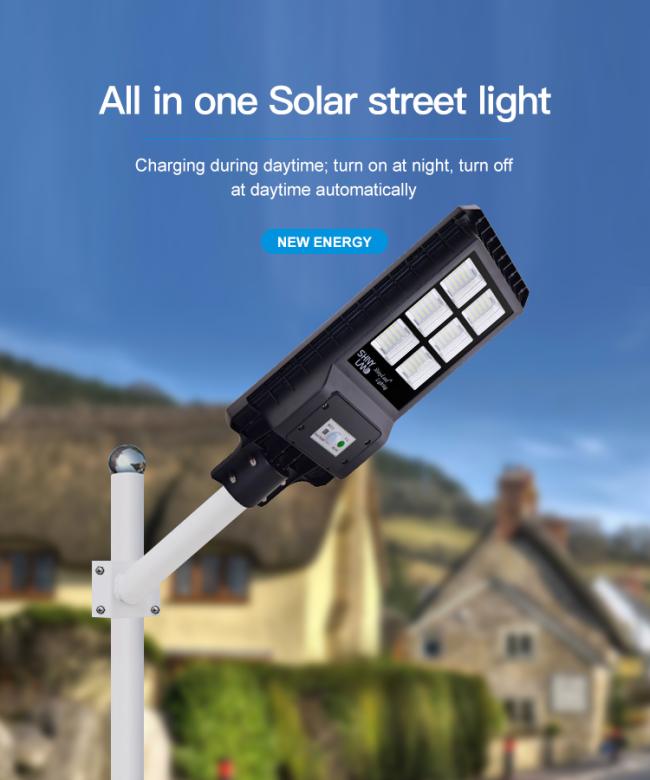 High lumen ip65 60w 120w 180w integrated all in one led garden outdoor solar light