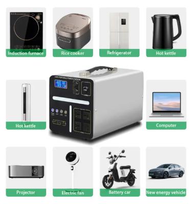 Cina 800w 1200w Immagazzinamento di energia all'aperto Fornitore di alimentazione Stazione solare portatile in vendita