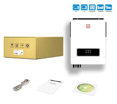 China Pure Sine Wave Solar Hybrid Inverter Dual MPPT Inverter Charger For Solar Energy System for sale