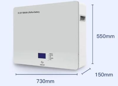 China Home Power Muurgesteunde zonne-energieopslagbatterij 6000 Cyclus 48v 51.2v 5 Kwh 10kwh 200ah Off Grid Te koop