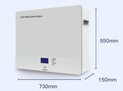 China 10kwh Lifepo4 Lithium 48v 200ah Power Muurbatterij Zonne-energieopslag Systeem Back-up Pack Batterijen Solaire Home Power Te koop
