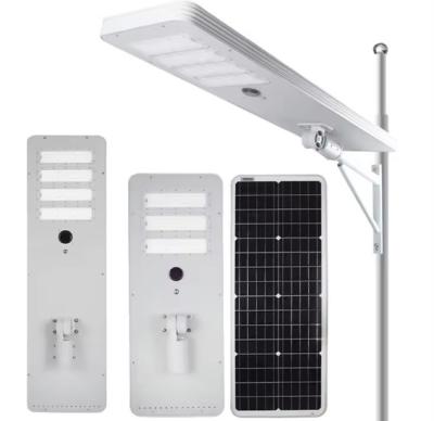 China High Lumen Integrated 100W 150W 200W Motion Sensor Industrial Ip66 Waterproof All In One Solar Led Lights Outdoor Street for sale