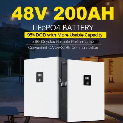 Cina 10kwh 48v Batterie al litio montate a muro per energia solare Batterie al litio a parete in vendita