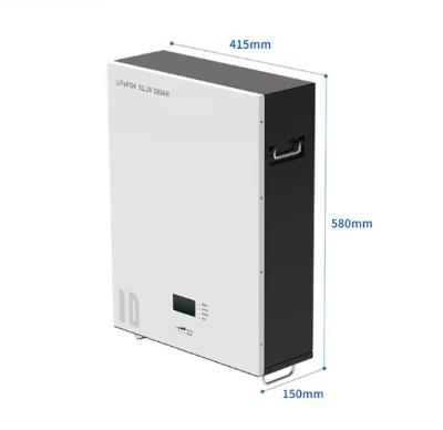 Cina 100AH 200AH 51.2V Lifepo4 Batteria agli ioni di litio montata a parete Sistema di alimentazione solare domestico in vendita