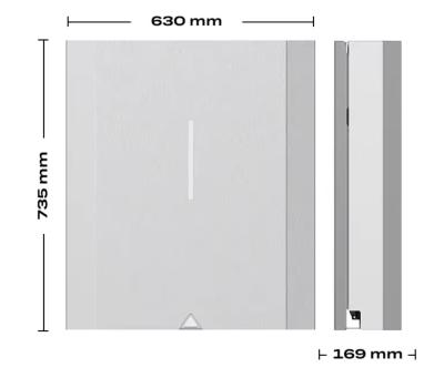 Cina IP55 Sistema di accumulo di energia residenziale a muro 6000+ciclo di vita 10kWh in vendita