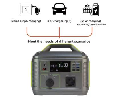 China Factory Direct Sale Portable Battery Outdoor Camping Mobile Energy Storage Battery 700W Portable Power Station for sale