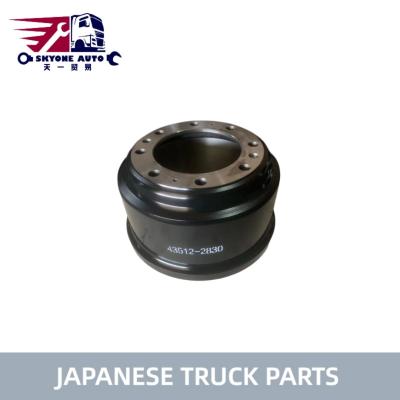 China Japanese Truck Parts BRAKE DRUM 43512-2830 For HINO 500 RANGER Truck RK8J J08C J08CT on sale Hino Engine Parts for sale