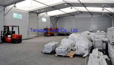China Anti Rust Construction PVC Storage Tents Flame Retardant  Long Usage Life for sale