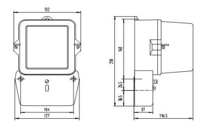 China IS09001 klasse 2 Meter van de Enige Fase de Elektromechanische Energie, Mechanische Meter Te koop