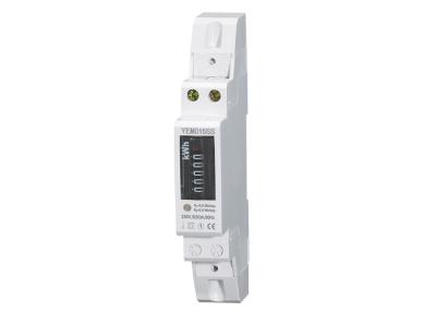 China YEM015SS Counter 6+1/5+1 Digital Single Phase Energy Meter 35mm Din Rail 50-60HZ for sale