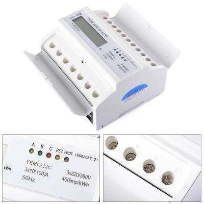 China Modo direto LCD 6+1/5+2 do medidor trifásico residencial da hora do watt do uso da casa à venda