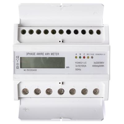 China Modo direto LCD 6+1/5+2 do medidor trifásico residencial da hora do watt do uso da casa à venda