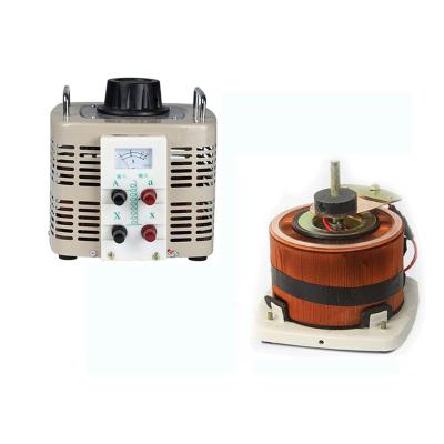 China TDGC2 220V Low Voltage Variable Transformer Contact Type Voltage Regulators With Motor for sale