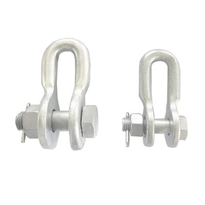 China Adjustable U Shape Shackle Hot Dip Galvanized Steel Overhead Power Line Hardware for sale