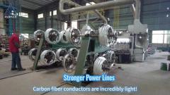 Stranded carbon fiber conductor production process video
