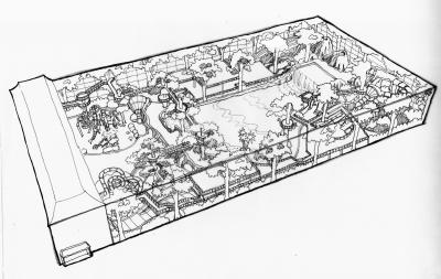 China Makkelijk te installeren waterpark ontwerp zwembad attracties roestvrij staal en beton constructie Te koop