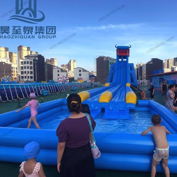 Commercial Grade Inflatable Water Slide And Pool With Bouncy House Inflatable Water Slide