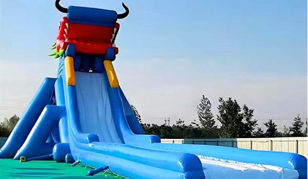 Commercial Grade Inflatable Water Slide And Pool With Bouncy House Inflatable Water Slide