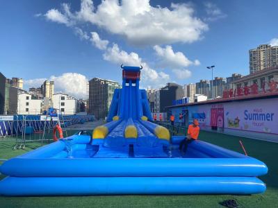 China Aanpasbaar 45x58m opblaasbaar waterpark voor uw waterpark bedrijf Te koop