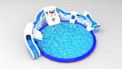 Cina 0.9mm Plato PVC gonfiabile Parco acquatico Sigillazione termica in vendita