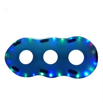 China New Design PVC Inflatable Water Slide Round Tube Raft Boat for Waterpark Systems for sale