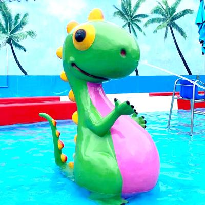 Cina Parco giochi acquatico all'aperto con elementi interattivi e robusta costruzione in fibra di vetro in vendita