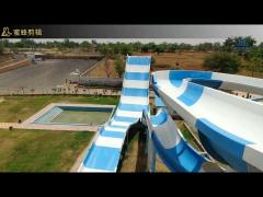 6-10mm Thickness Boomerang Slide For Water Park Produced Using Spray Up Method