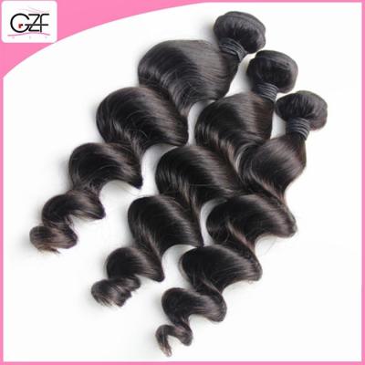 China Natural Color Brazilian Loose Wave Virgin Hair 3pcs Cheap Price Loose Wave Human Hair for sale