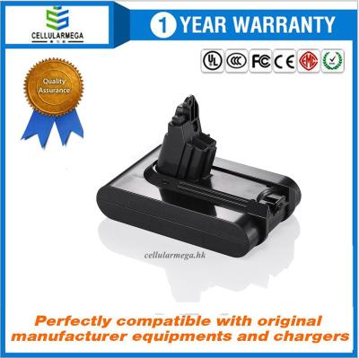 China Cellularmega 2200mAh 21.6V Replacement Battery for Dyson V6 Dyson DC61 DC62 DC58 DC59 595 650 770 880 Animal DC72 DC74 for sale