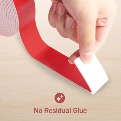 Cina 2mm 6mm Red Release Film Foam Sponge Spool Nastro biadesivo Log Pe Foam Tape in vendita