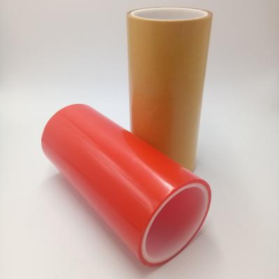 中国 溶剤接着剤両面 PET テープ赤ライナー透明 MOPP テープ 販売のため